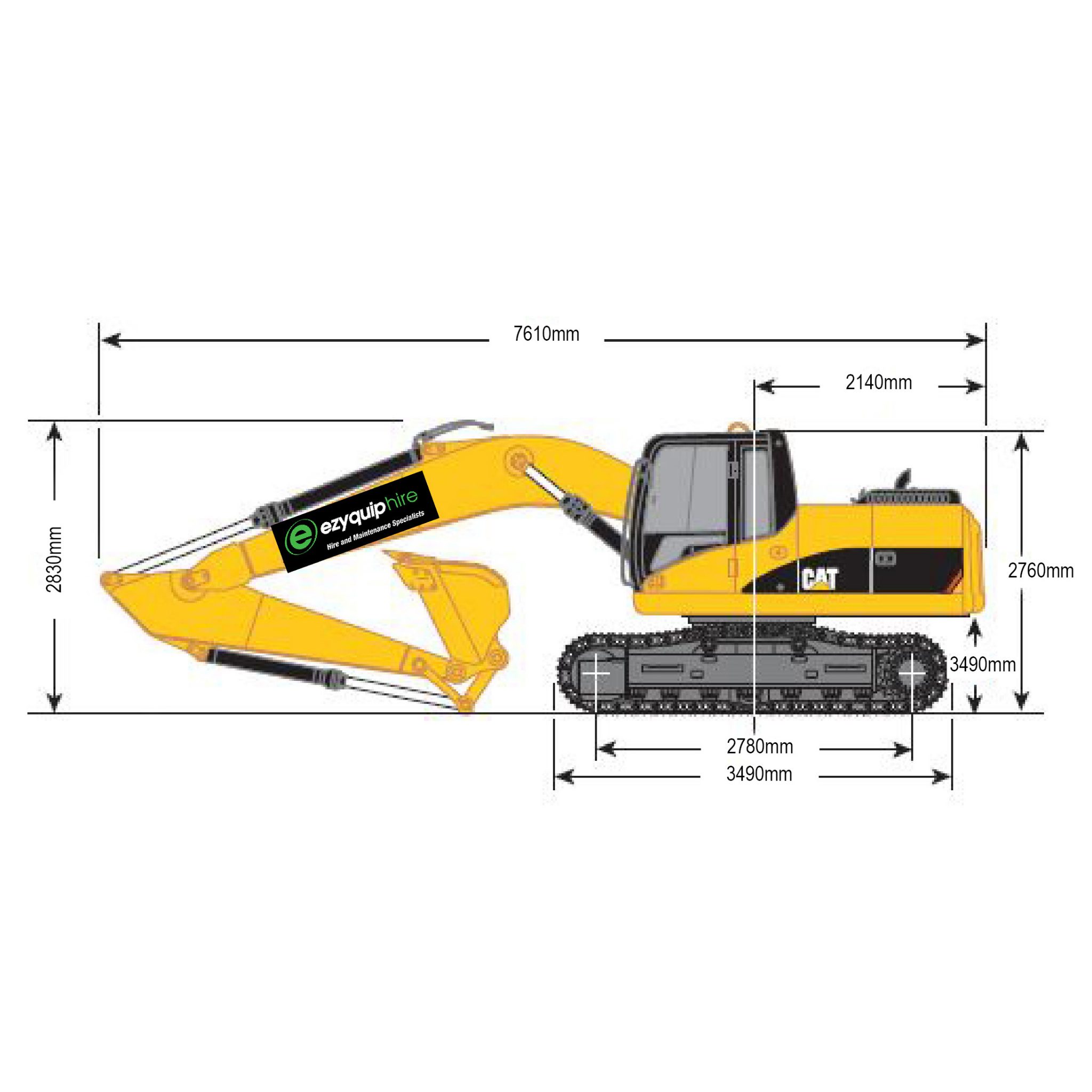 Tracked Excavators - Ezyquip Hire