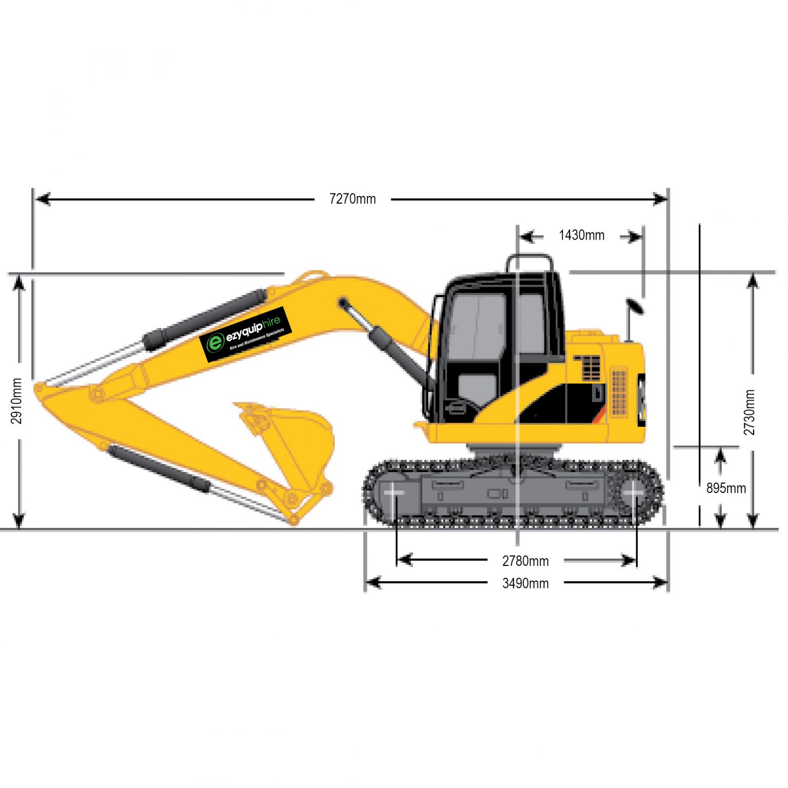 Tracked Excavators - Ezyquip Hire