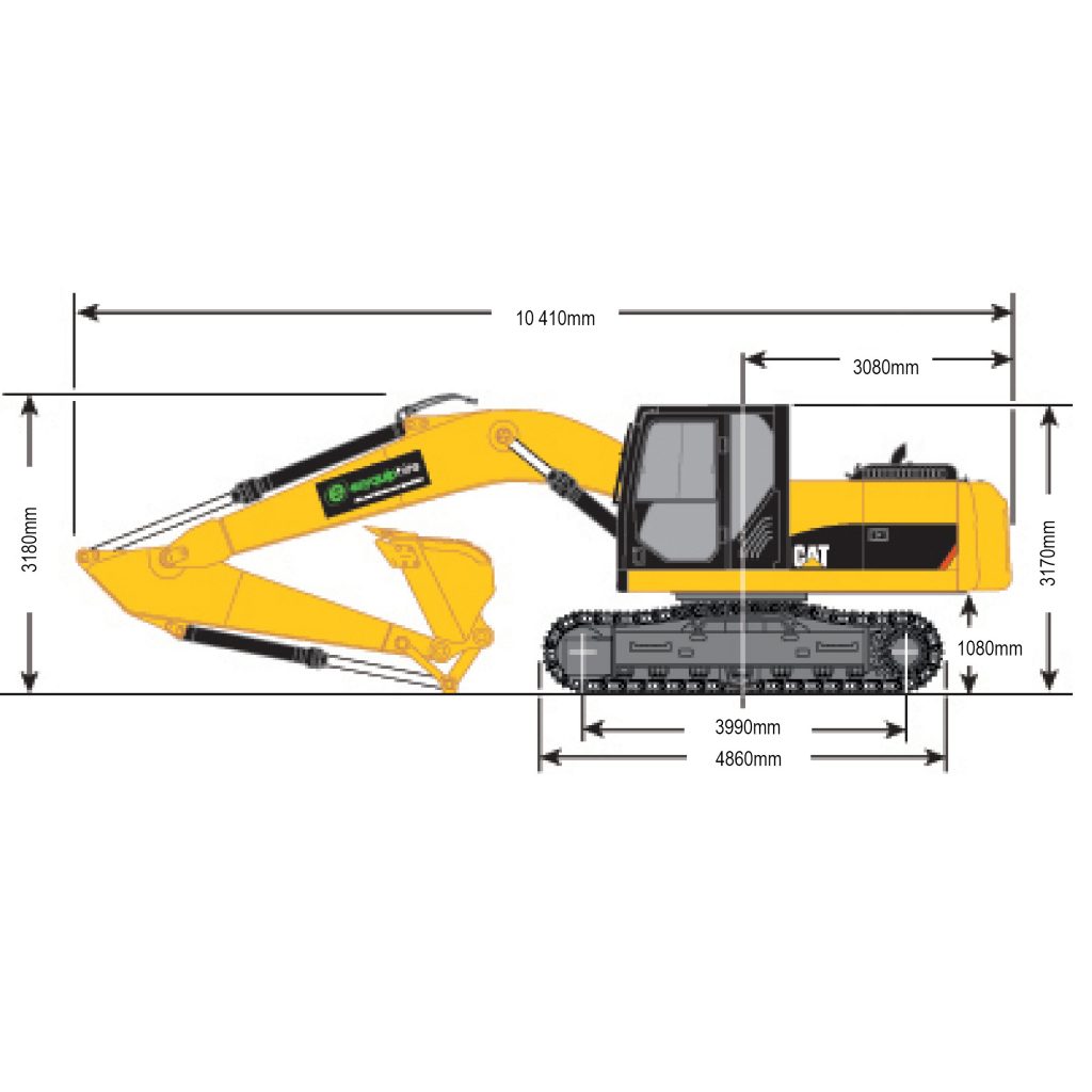 329EL Hydraulic Excavator - Ezyquip Hire