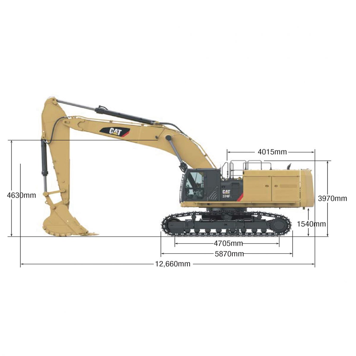 374FL Hydraulic Excavator - Ezyquip Hire