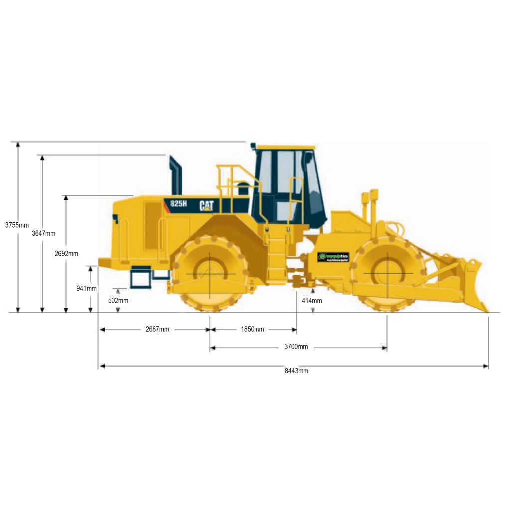 825H Soil Compactor - Ezyquip Hire