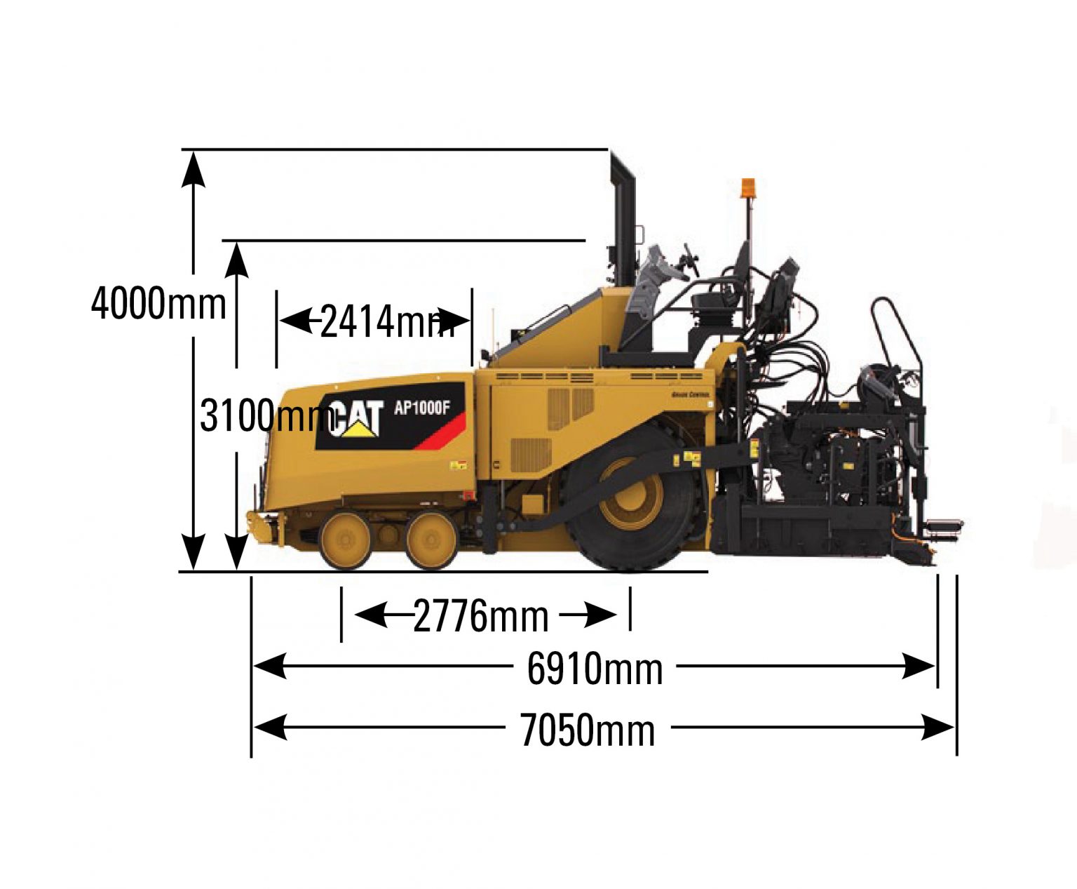 AP1000F Asphalt Paver - Ezyquip Hire