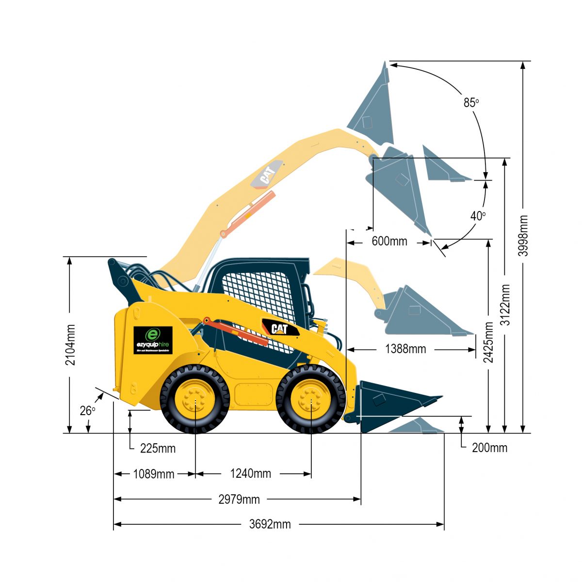 226B Series 3 Skid Steer Loader - Ezyquip Hire