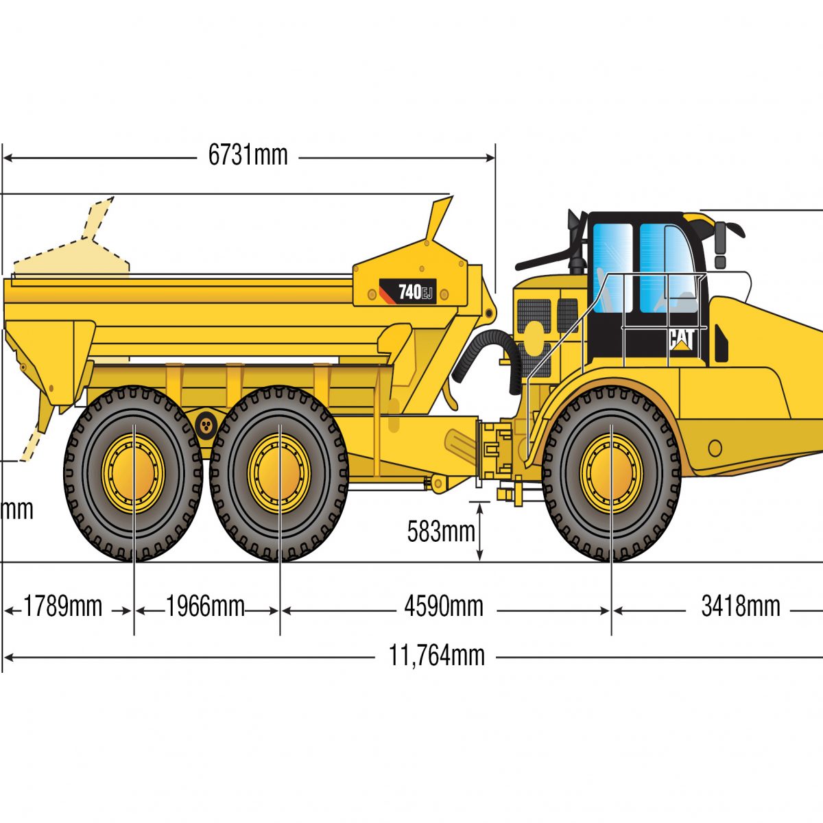 740B Ejector Articulated Truck - Ezyquip Hire