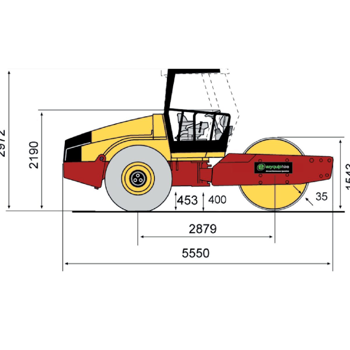 CA512D Vibratory Roller - Ezyquip Hire