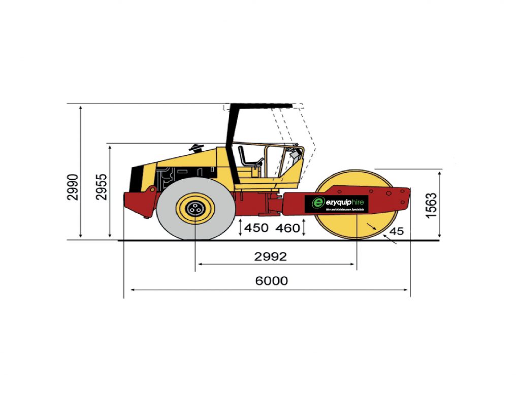 CA512D Vibratory Roller - Ezyquip Hire