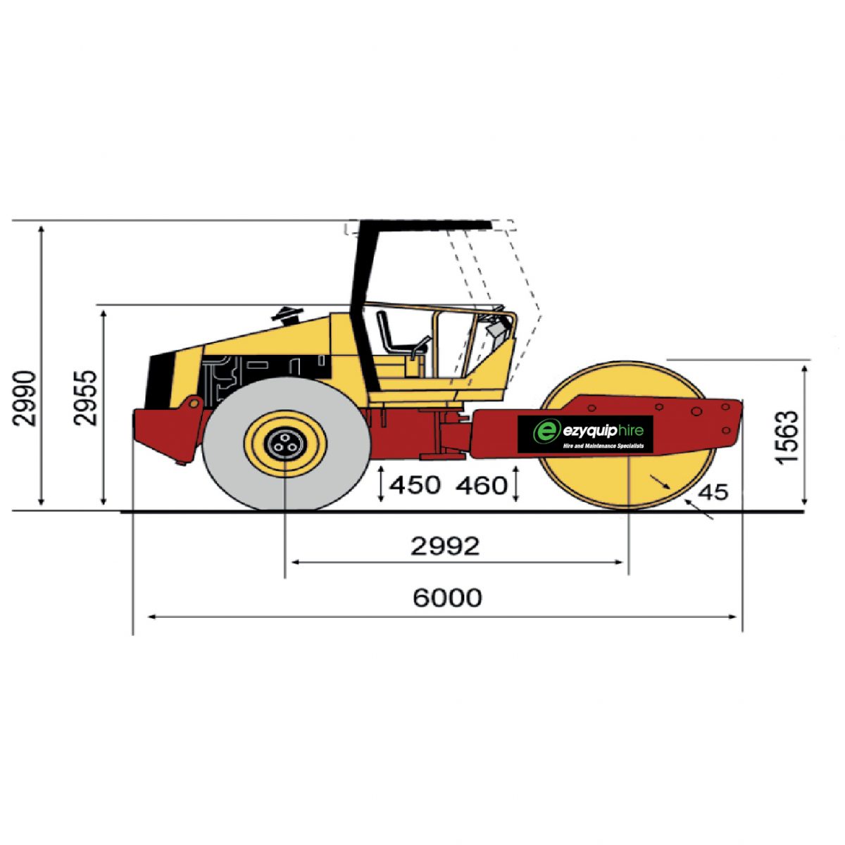 CS78B Vibratory Roller - Ezyquip Hire