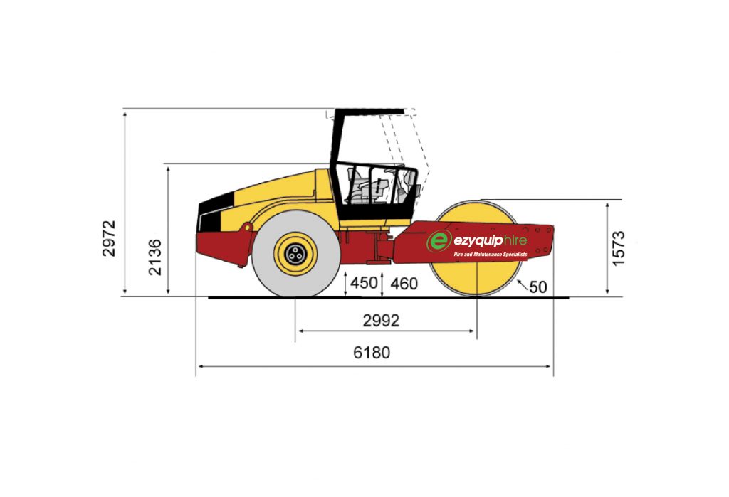 CA612D/PD Vibratory Roller - Ezyquip Hire