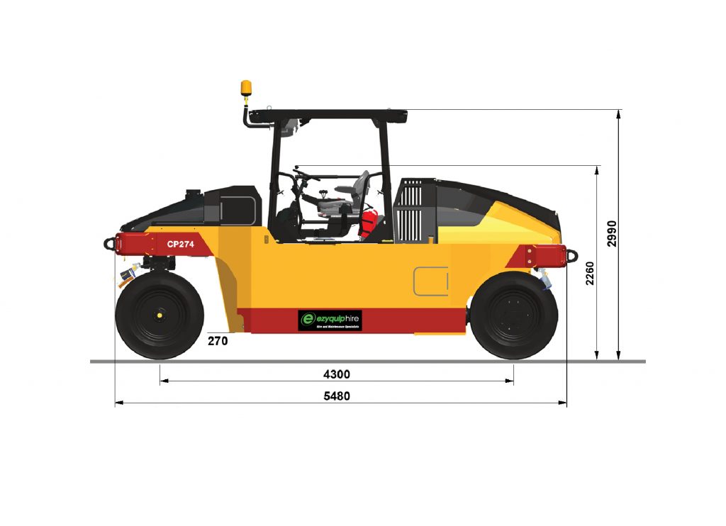 CP274 Pneumatic Roller - Ezyquip Hire