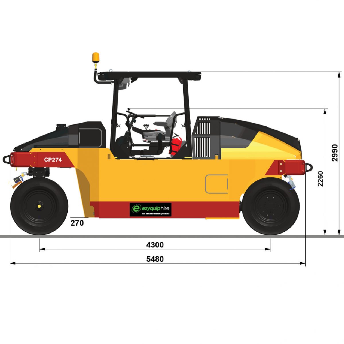 TS160 -2 Pneumatic Roller - Ezyquip Hire