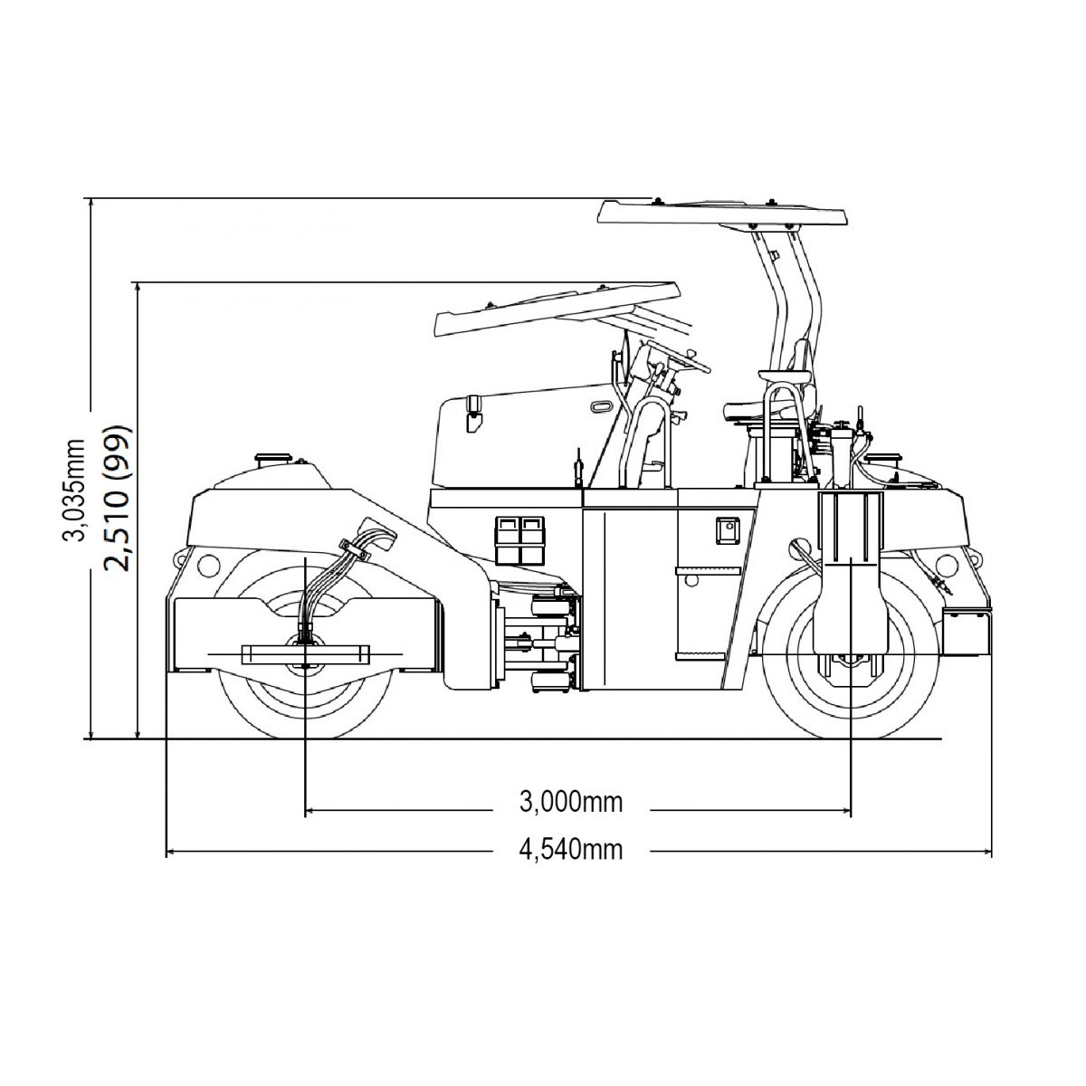 CP1200W Pneumatic Roller - Ezyquip Hire